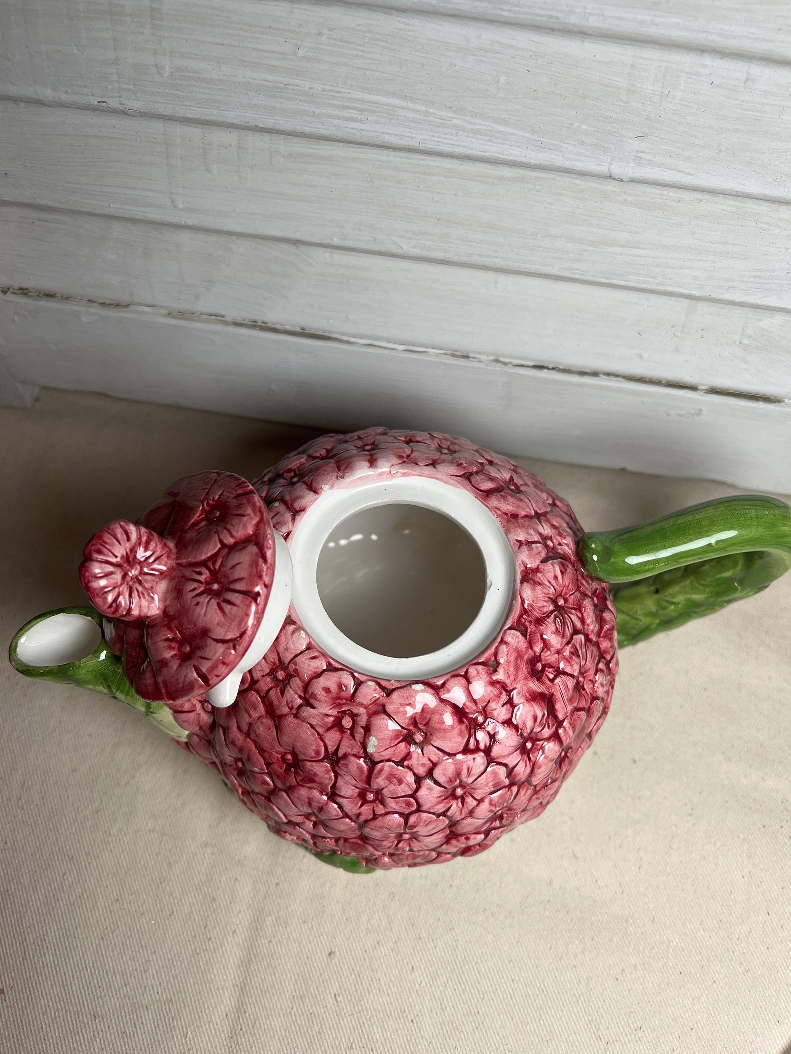 Vintage Hydrangea Tea Pot - Etsy