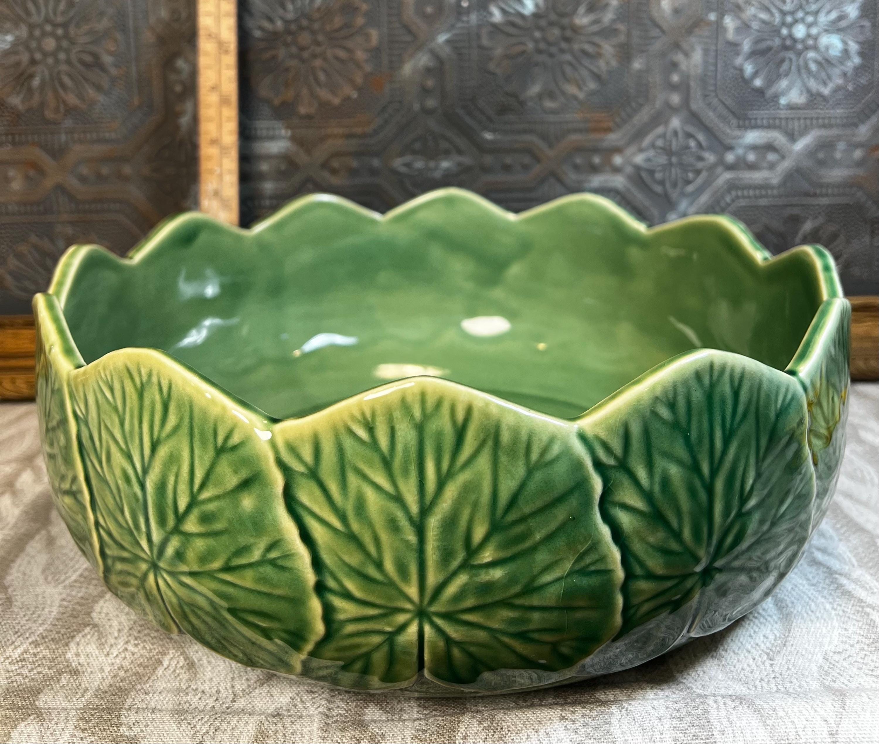 Bordallo Pinheiro Large Geranium Leaf Bowl - Etsy