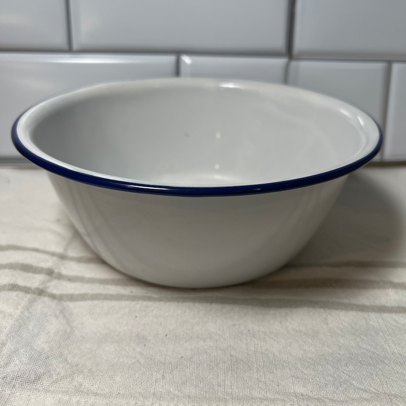White Enamelware - Etsy