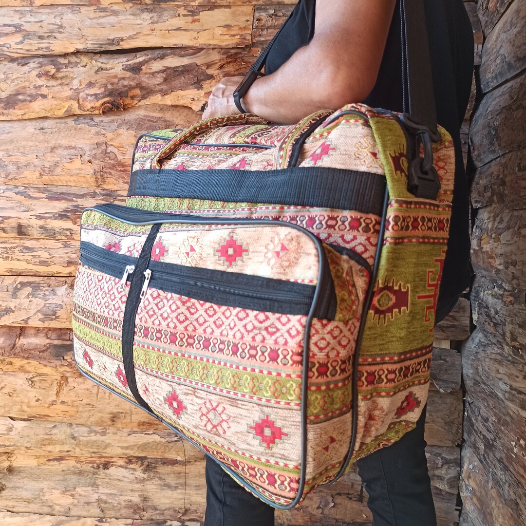 Carpet Bag, Weekender Bag Women, Carry on Luggage, Boho Travel Bag ...