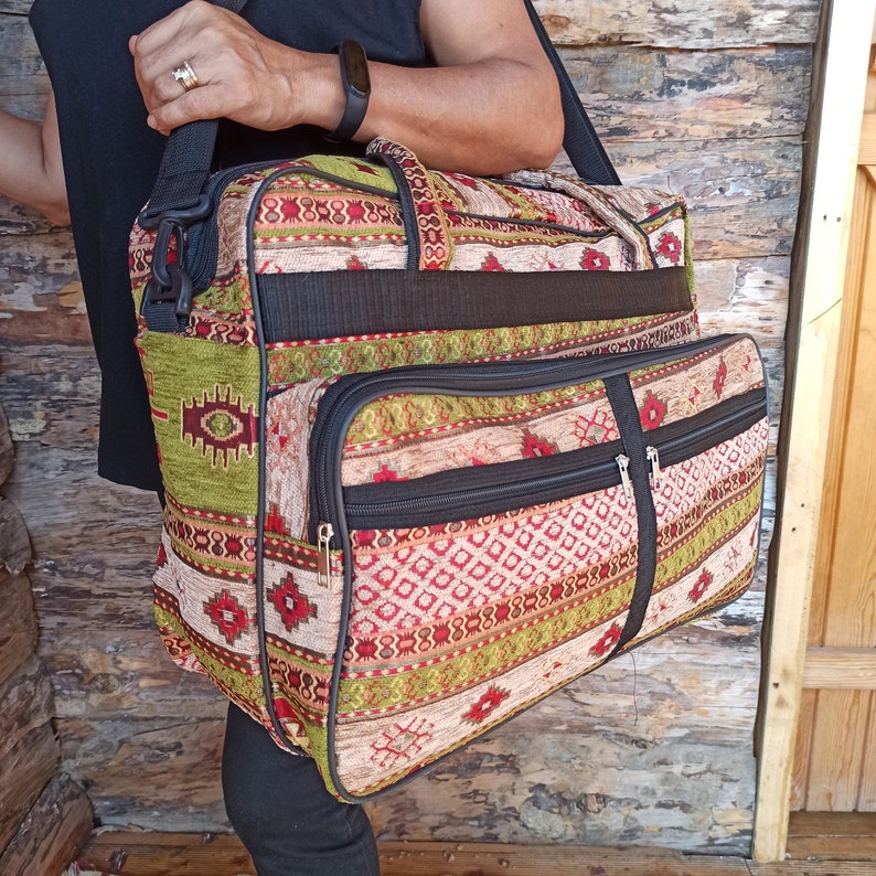 Carpet Bag Weekender Bag Women Carry on Luggage Boho Travel - Etsy UK