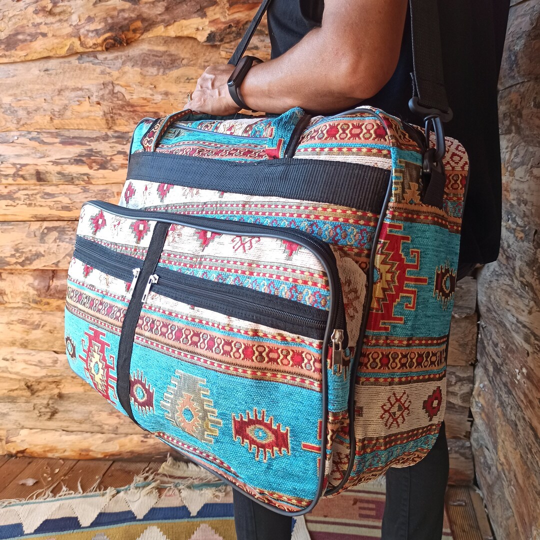 Carpet Bag, Weekender Bag Women, Carry on Luggage, Boho Travel Bag ...