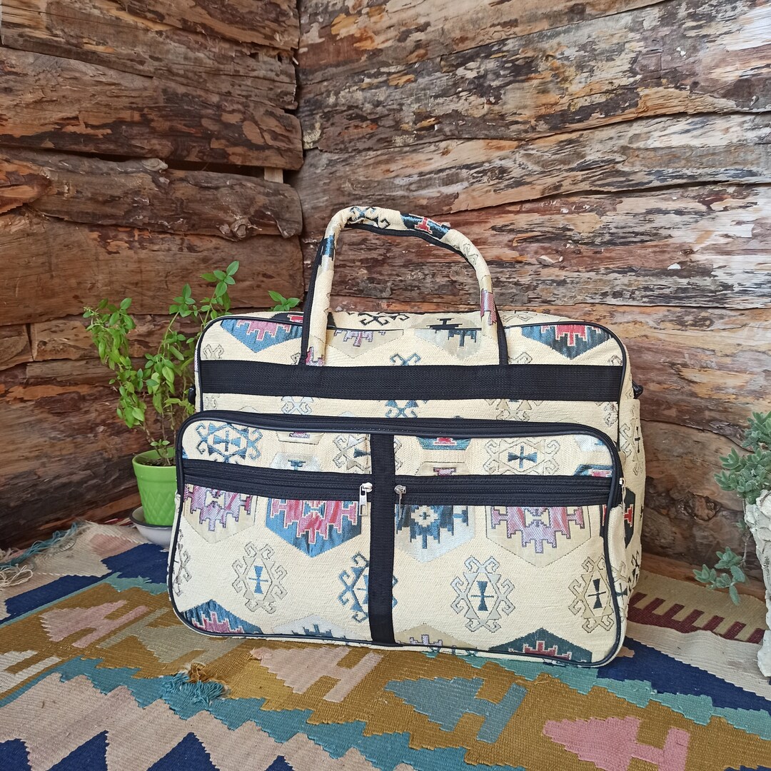 Carpet Bag, Weekender Bag Women, Carry on Luggage, Boho Travel Bag ...