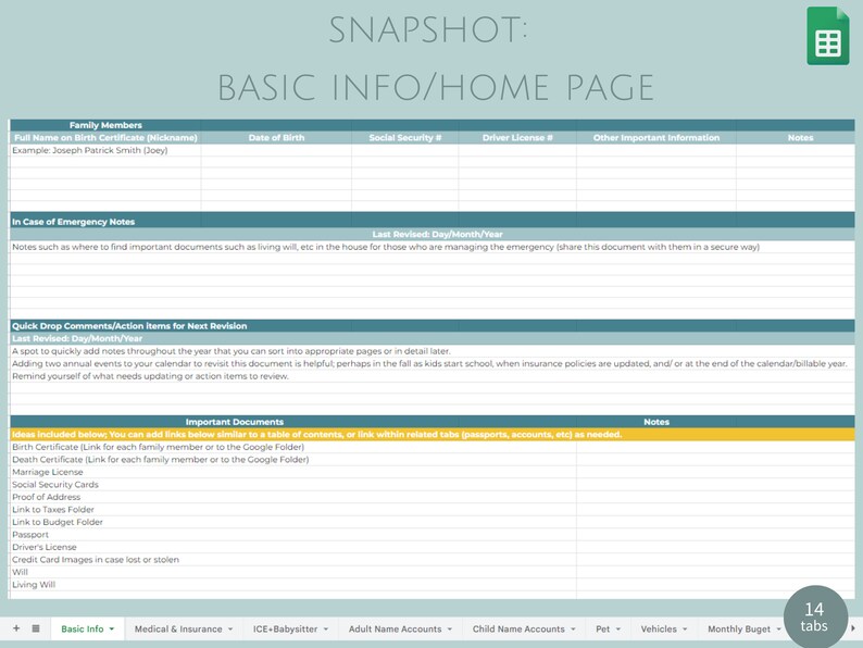 Ultimate Life Management Digital Organizer | Records + Account Keeper ...