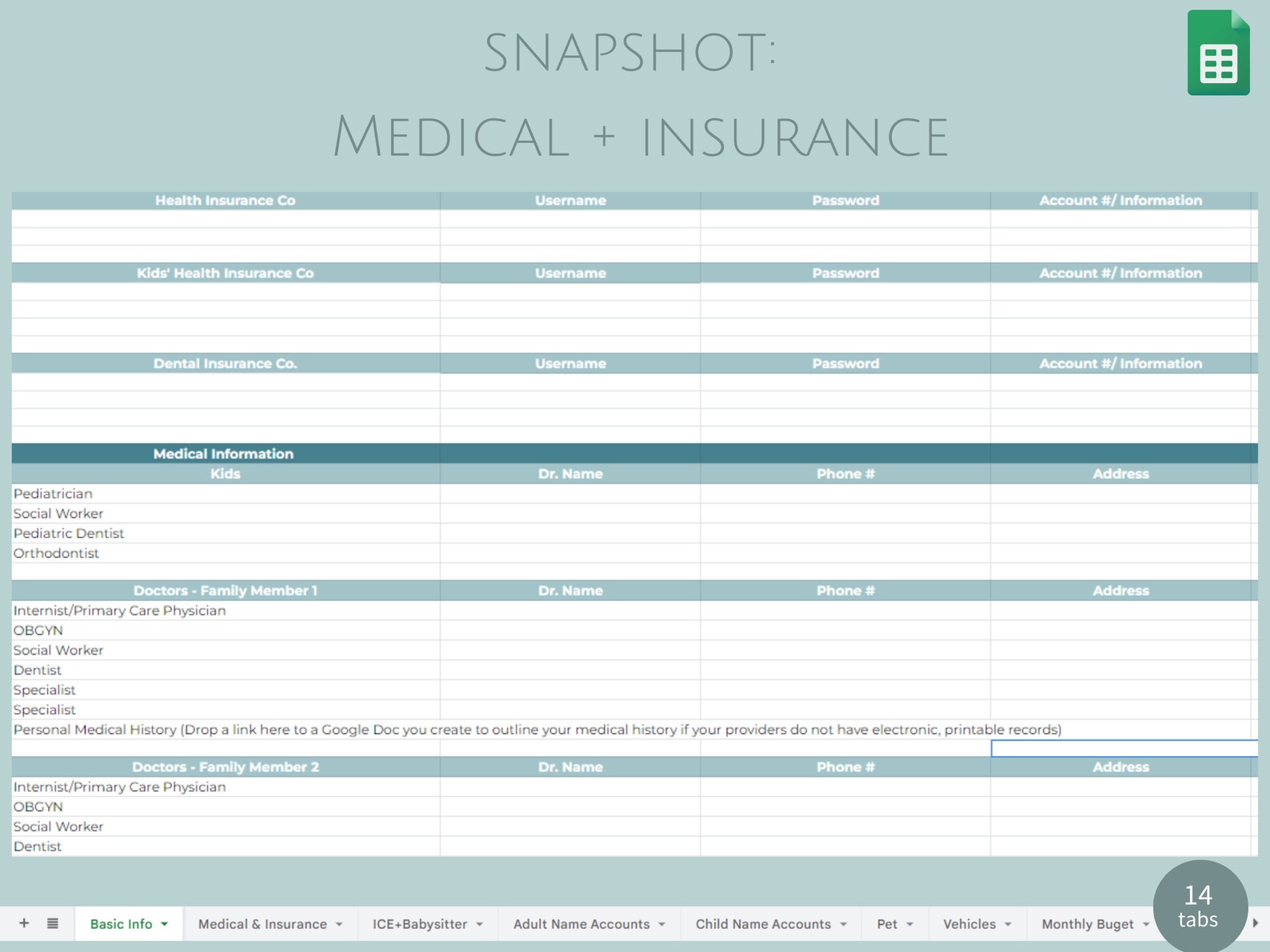 Ultimate Life Management Digital Organizer | Records + Account Keeper ...