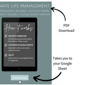 Ultimate Life Management Digital Organizer | Records + Account Keeper ...
