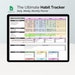 2024 Habit Tracker Spreadsheet Pink GOOGLE SHEETS Habit Tracker ...