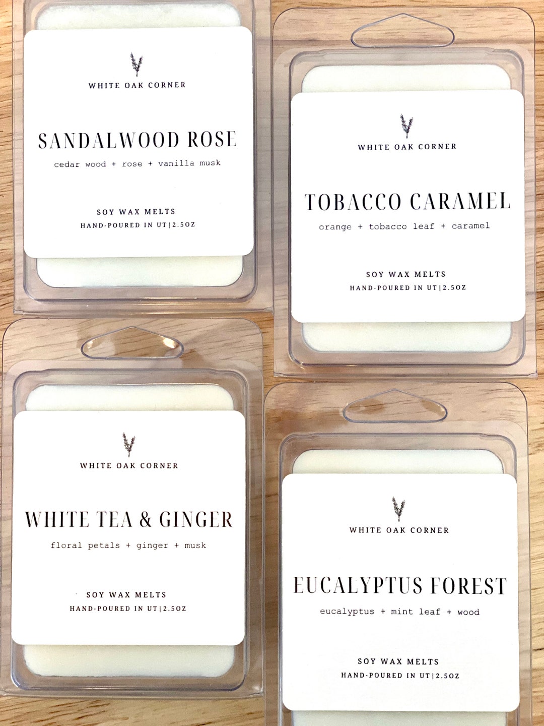 4 Pack Wax Melts 100 Soy Wax Melts Summer Scent Spa Melts Herbal Wax Melts Floral Scent