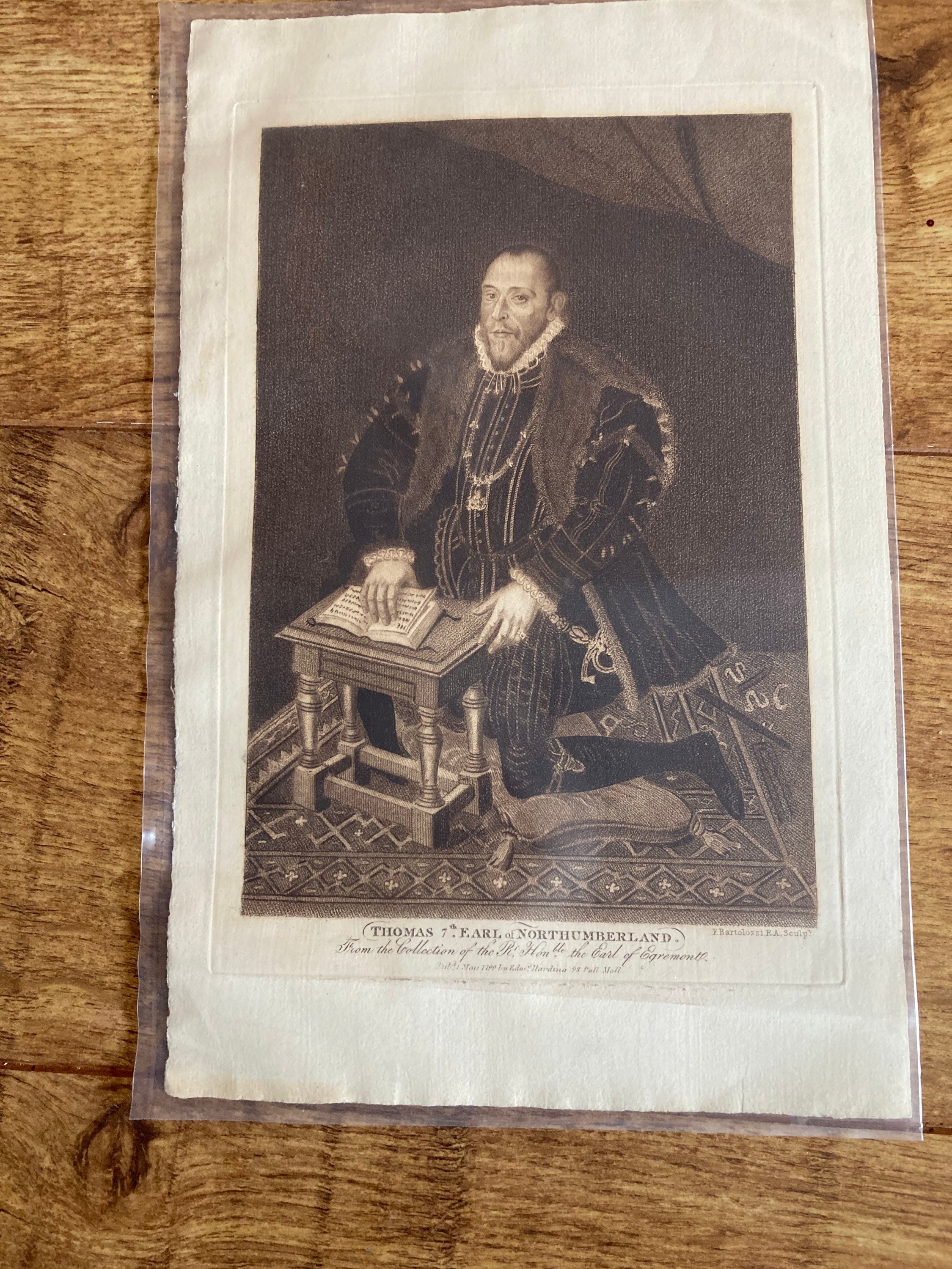 Antique Thomas Percy, 7th Earl of Northumberland (1528-1572) Engraved ...
