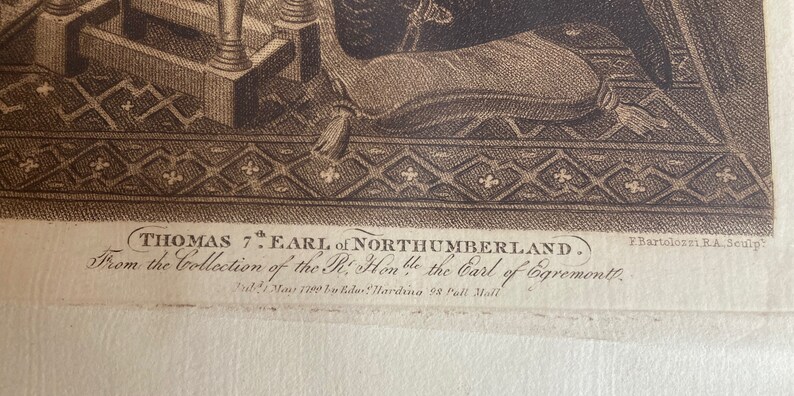 Antique Thomas Percy, 7th Earl of Northumberland (1528-1572) Engraved ...