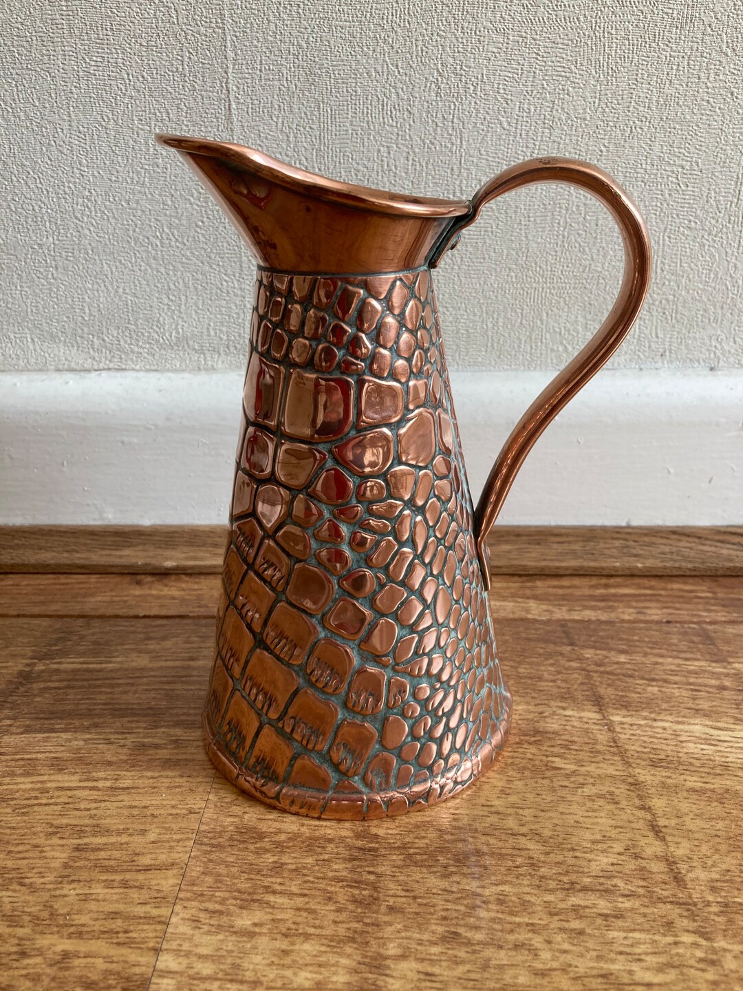 Antique Arts and Crafts Copper ‘lizard Skin’ Hot Water Jug by Joseph ...