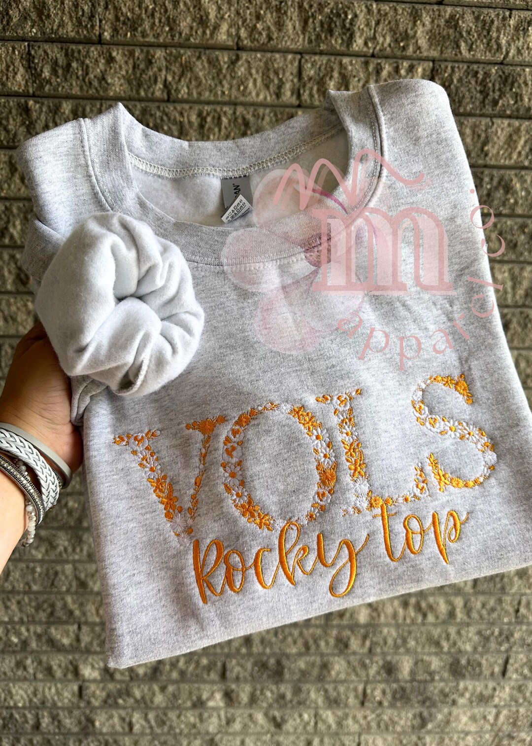 Floral Vols Embroidered Sweatshirt & Tshirt || Rocky Top || Tennessee ...