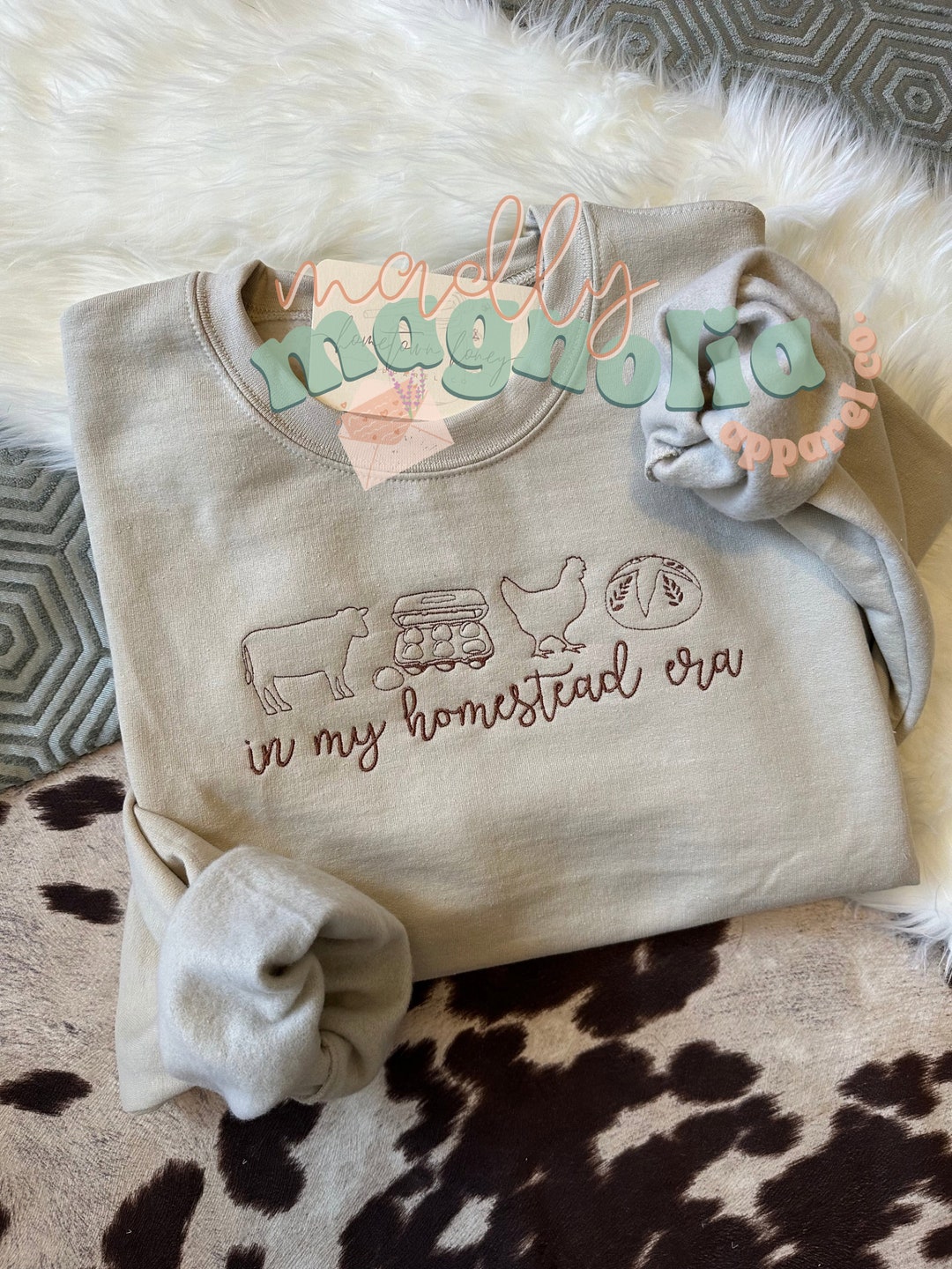 Customizable in My Homestead Era Embroidered Sweatshirt || Homestead ...