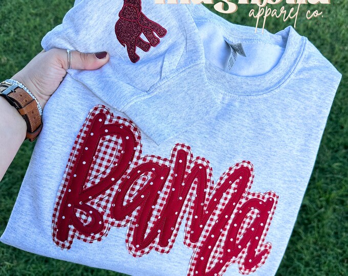 Bama Embroidered Sweatshirt & Tshirt || Alabama Crimson Tide || College ...
