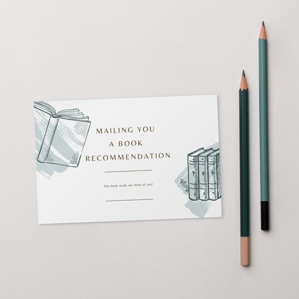 Book Recommendation Cards - Etsy Book Recommendation Cards - Etsy