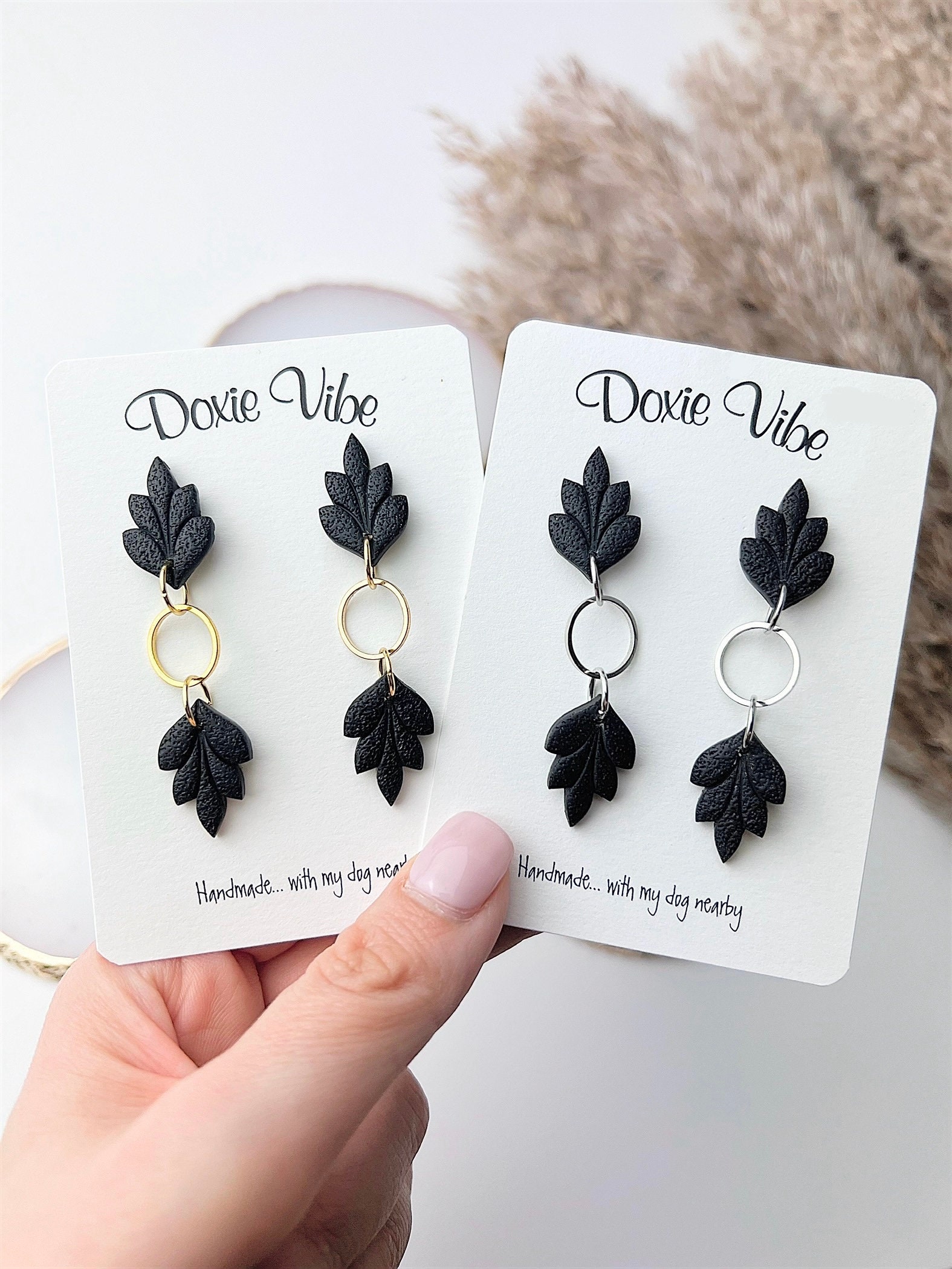 The Layla Drop Earring Clay Earring Handmade Hypoallergenic Titanium Etsy