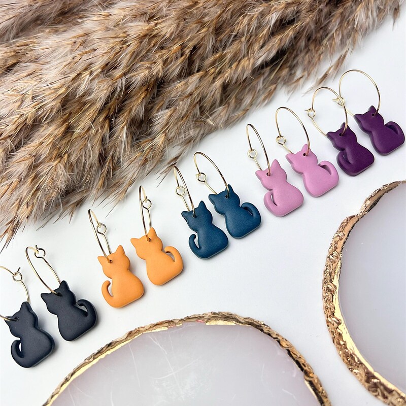 Polymer Clay Cat - Etsy