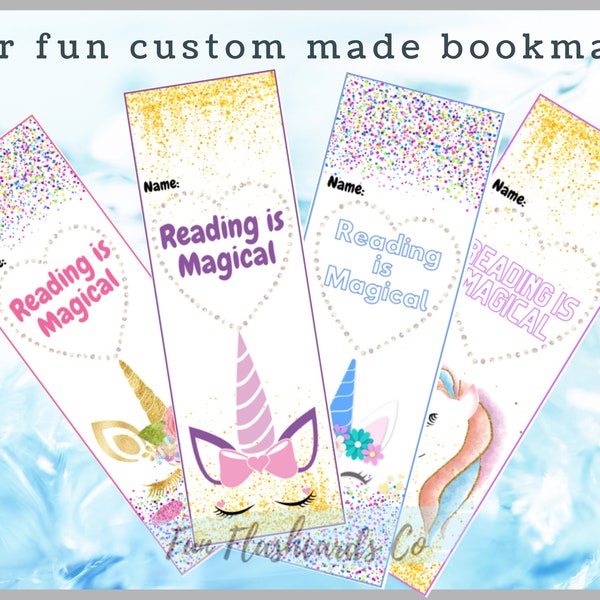 Unicorn Bookmark - Etsy