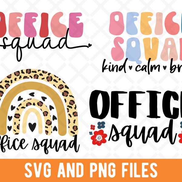 Office Squad Svg - Etsy