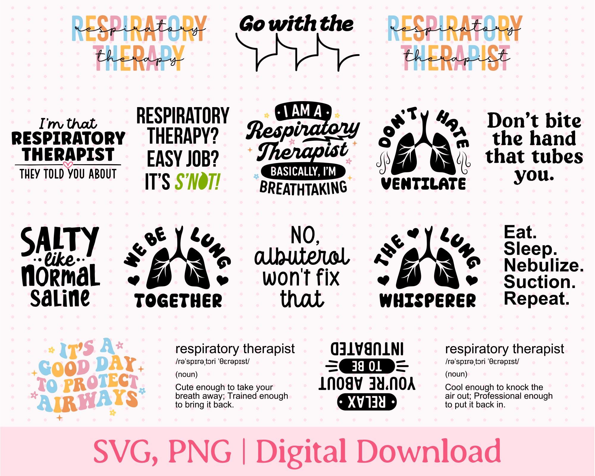 Respiratory Therapist SVG and PNG, Resiratory Therapy SVG and Png ...