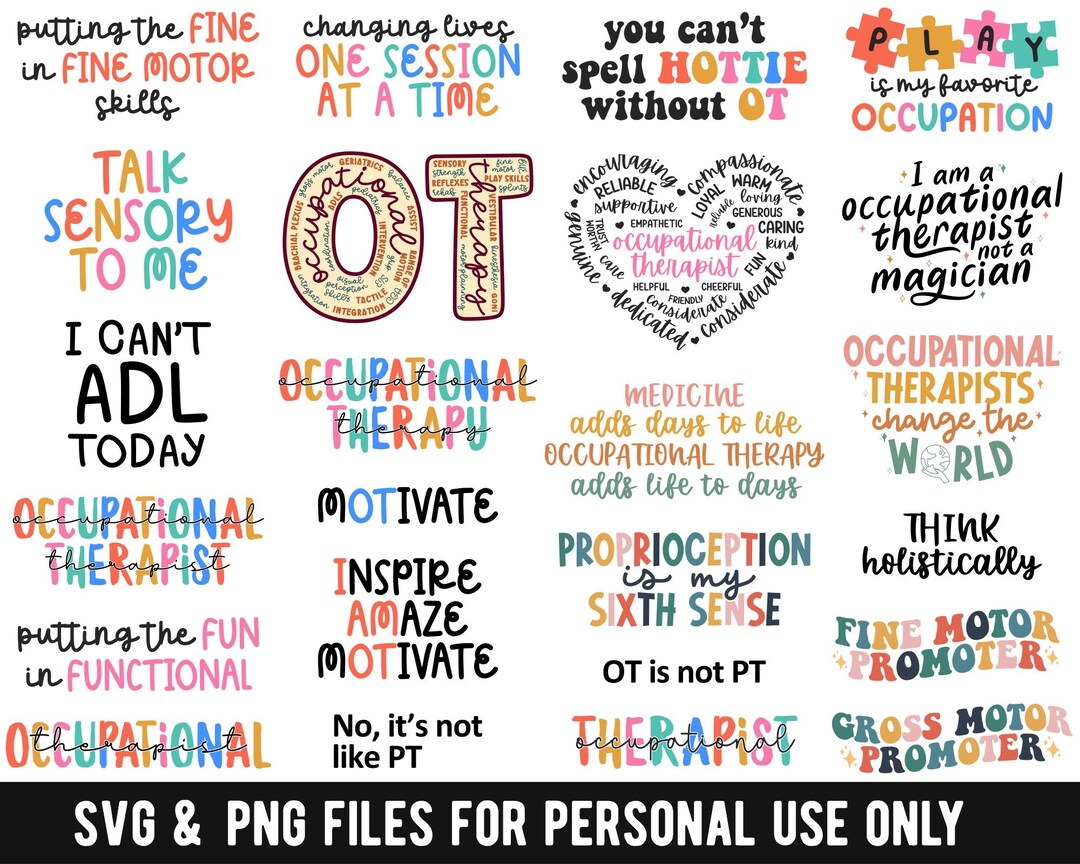 Occupational Therapy SVG, Occupational Therapy PNG, Occupational ...