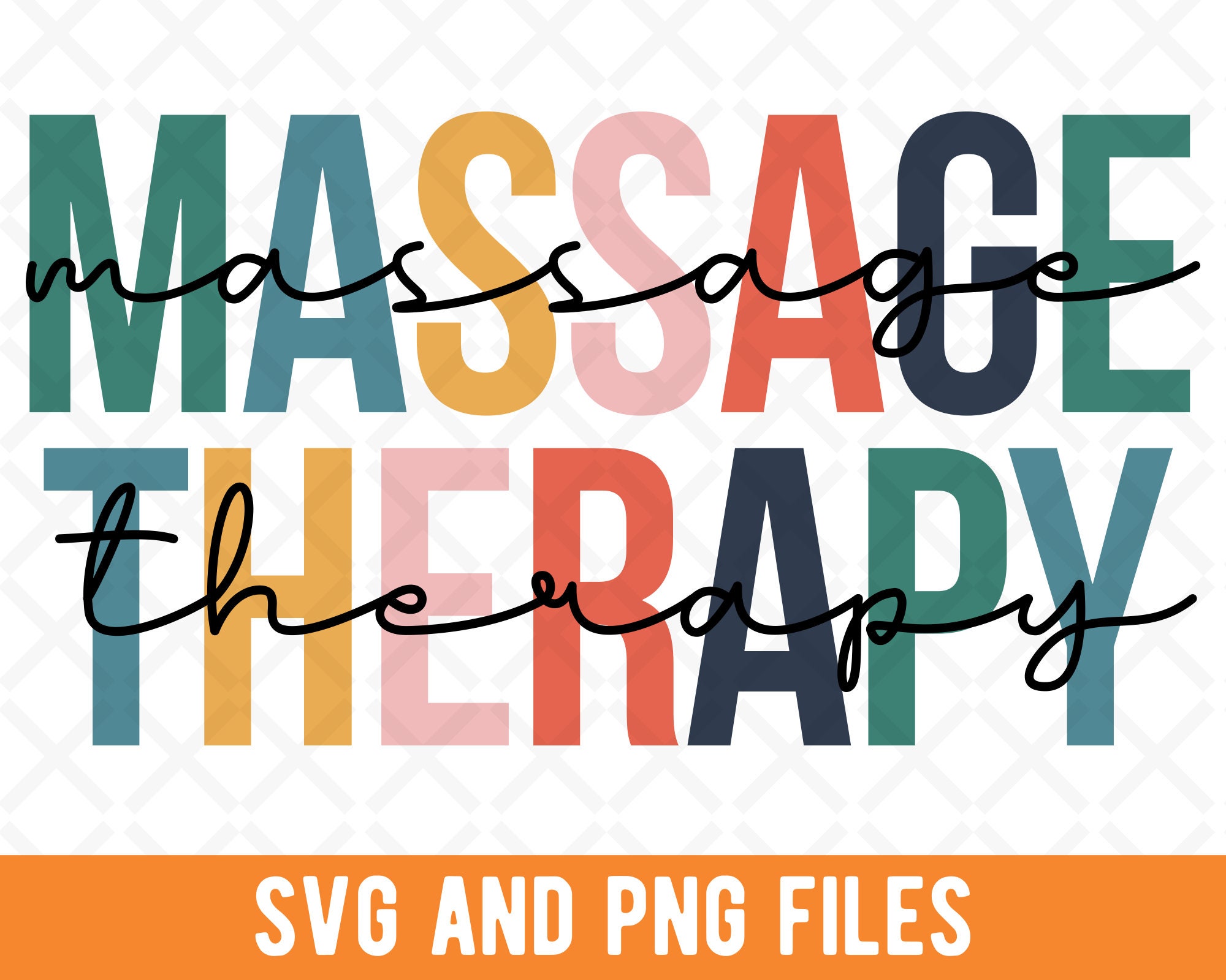 Massage Therapy SVG Massage Therapy PNG for Massage - Etsy
