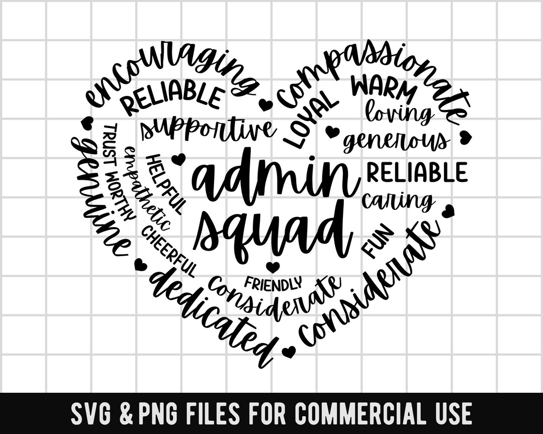 Admin Squad SVG, Admin Squad PNG, Admin Staff, Sublimation PNG File ...