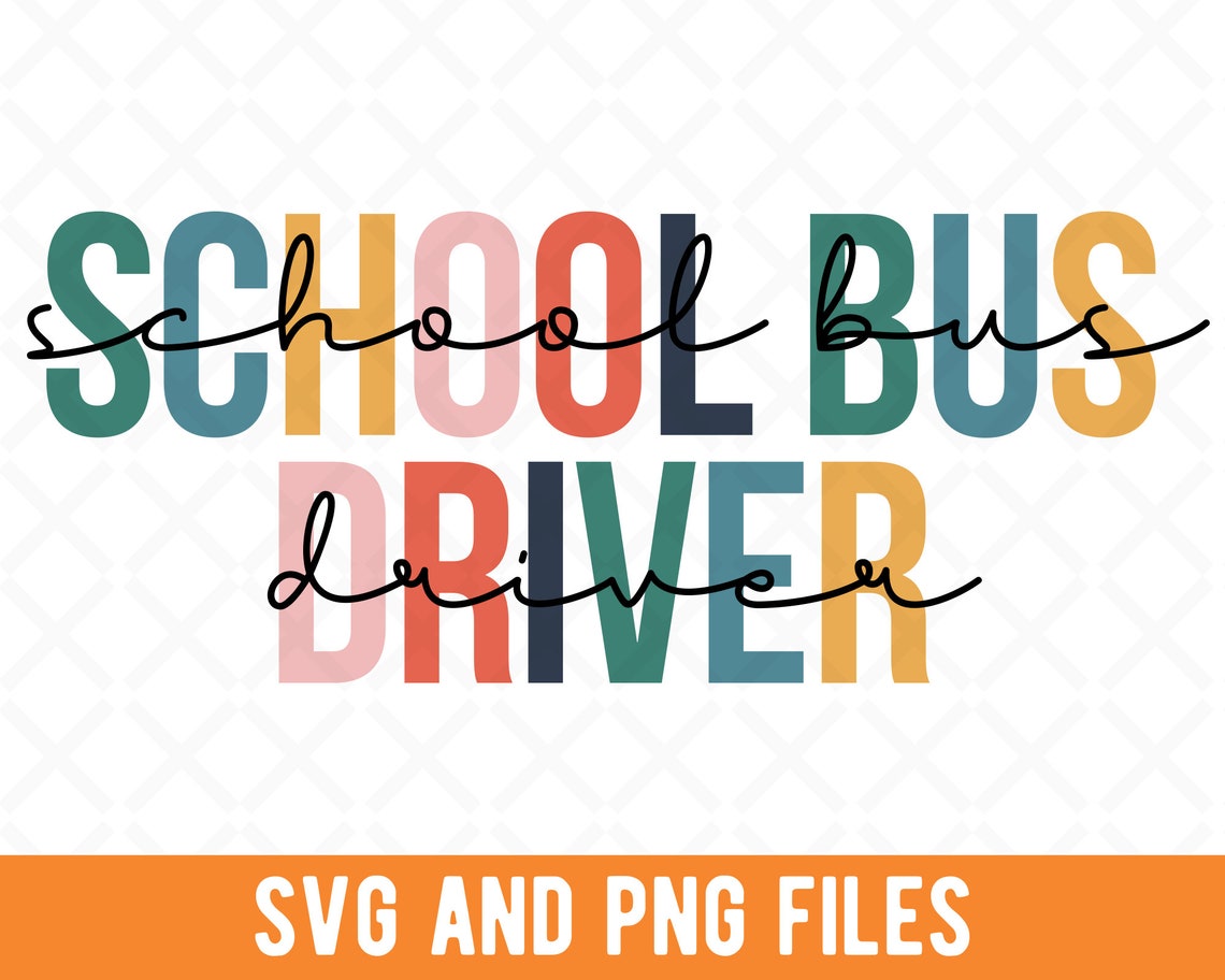 School Bus Driver SVG School Bus Driver PNG for Drivers - Etsy
