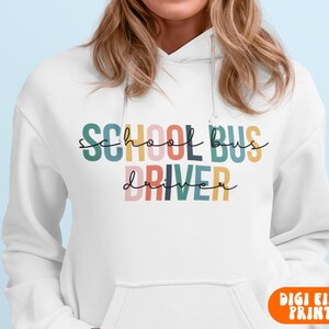 School Bus Driver SVG, School Bus Driver PNG, for Drivers, Sublimation ...