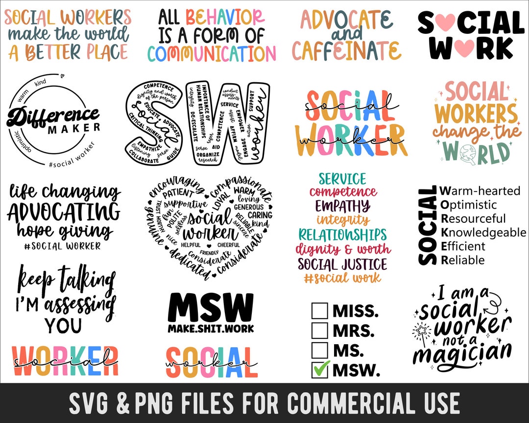 Social Worker SVG, Social Worker PNG, Social Worker Gift, Social Work ...