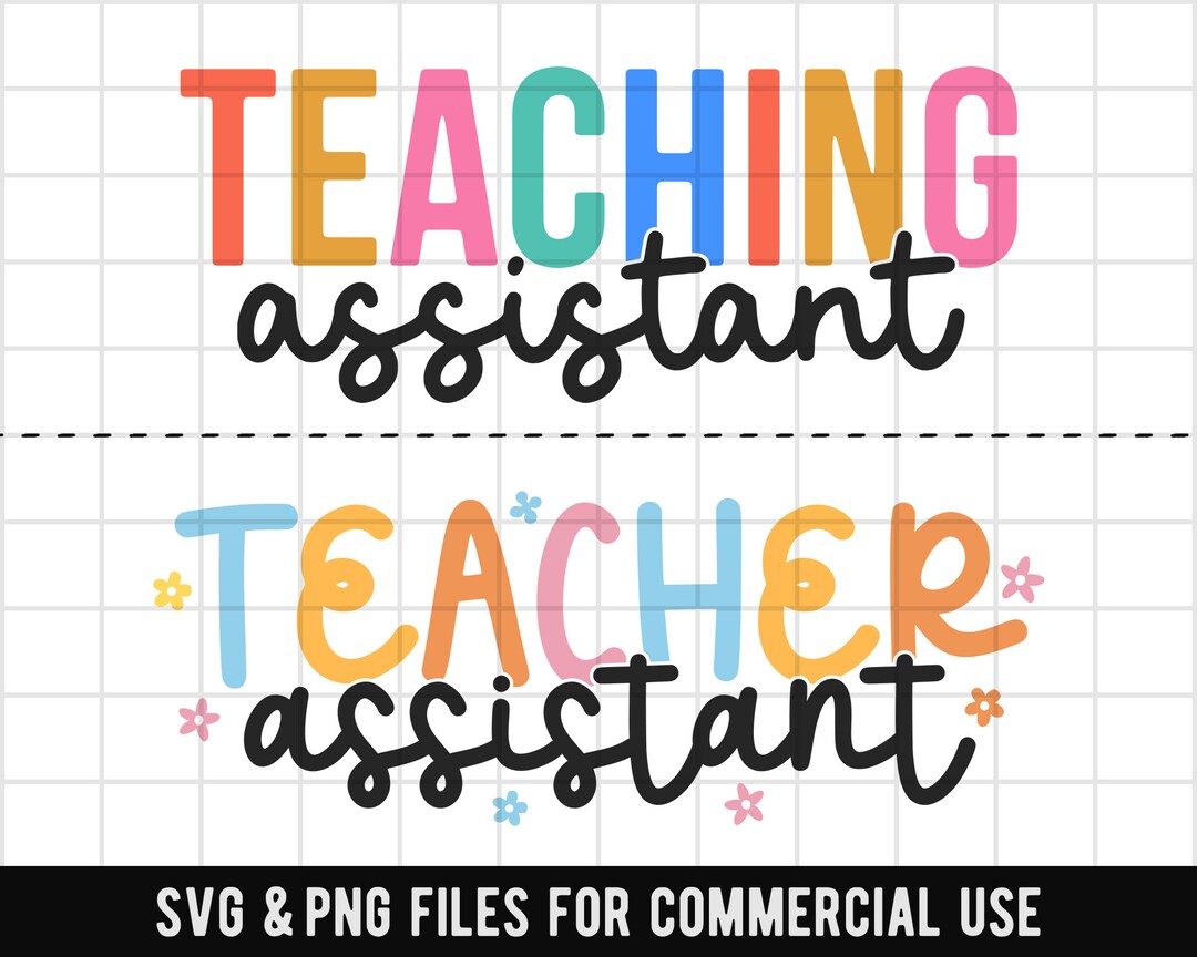 Teacher Assistant SVG, Teacher Assistant PNG, for Teacher Assistant ...