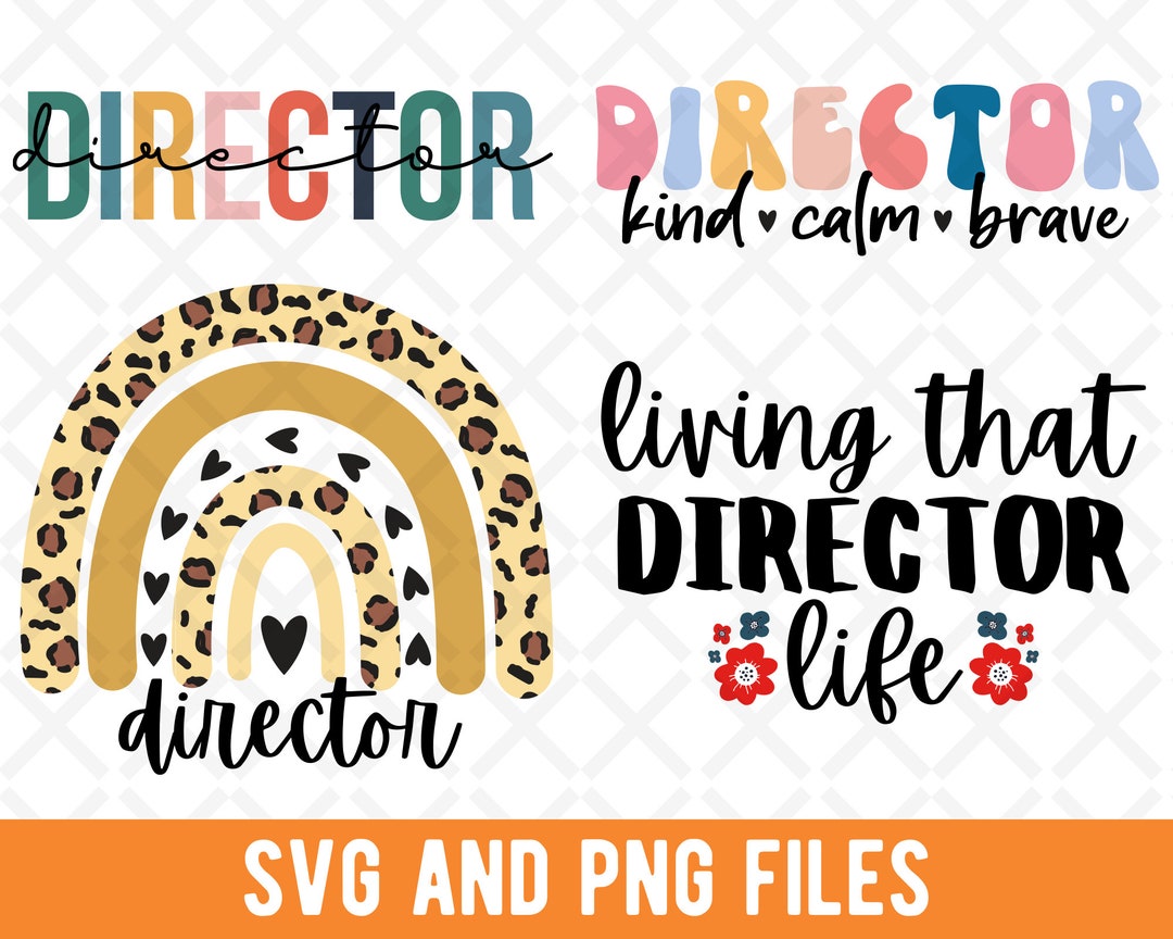 Director SVG, Director PNG, School Director, School Staff Appreciation ...