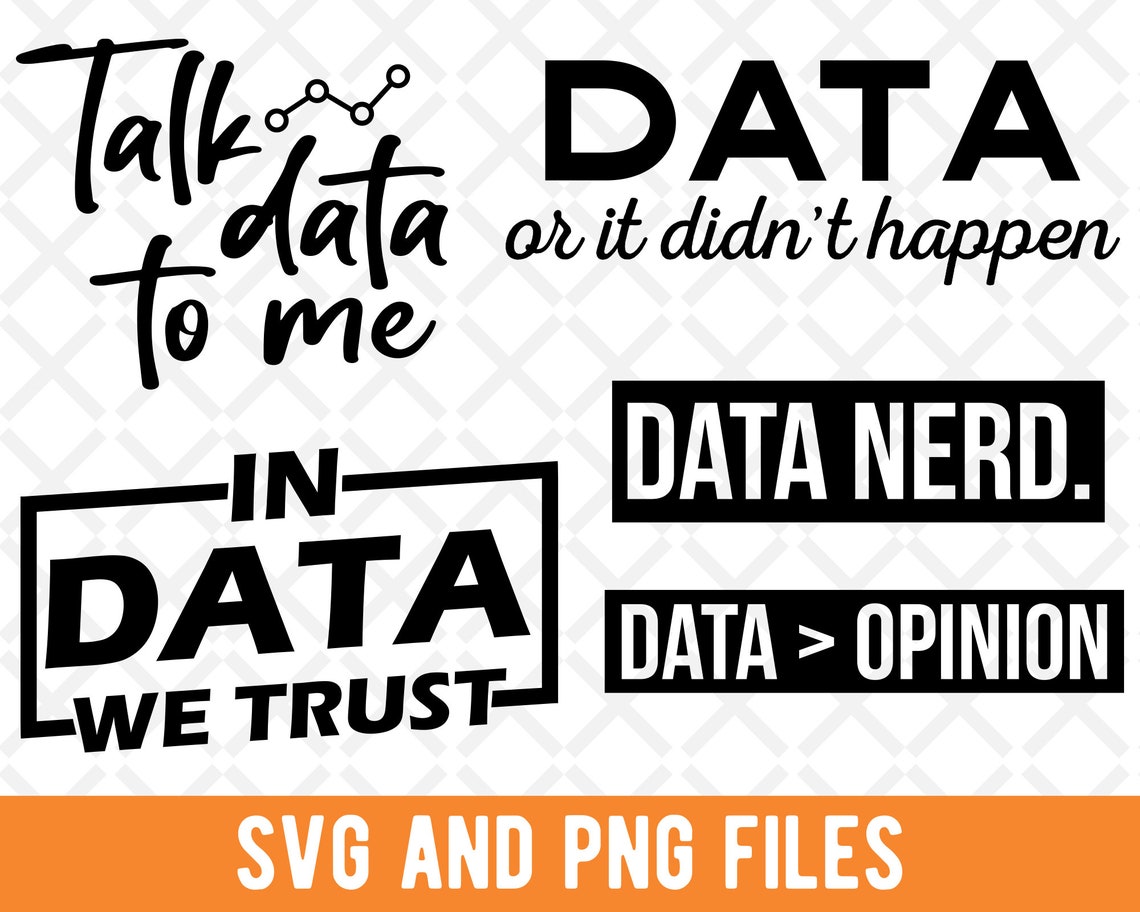 Data SVG Data PNG Data Analyst Data Scientist Accountant - Etsy