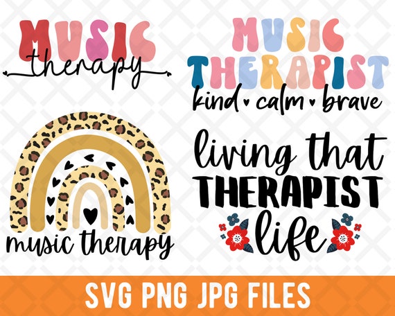 Music Therapy SVG Music Therapy PNG for Music Therapist - Etsy