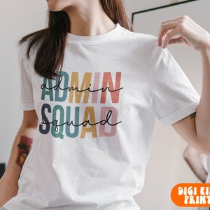 Admin Squad SVG, Admin Squad PNG, for Admin Squad, Sublimation PNG File ...
