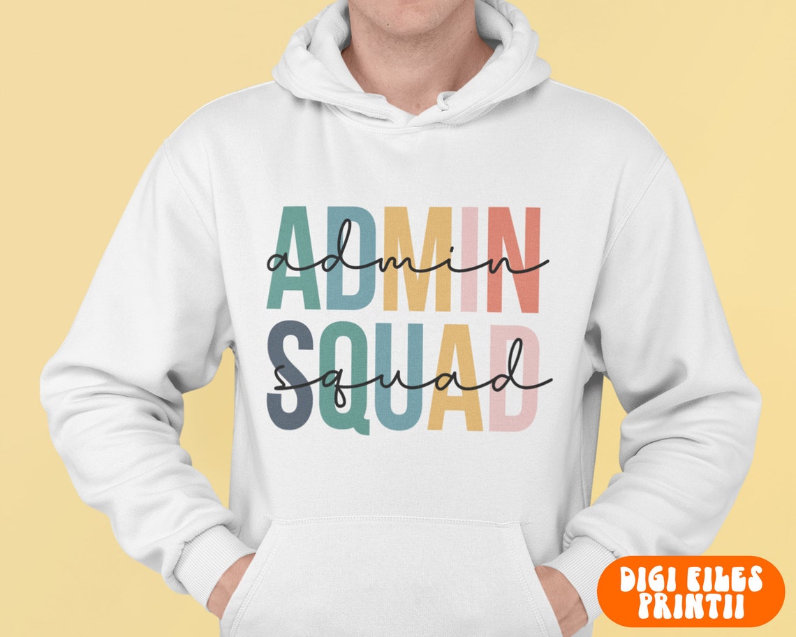 Admin Squad SVG Admin Squad PNG for Admin Squad Sublimation - Etsy