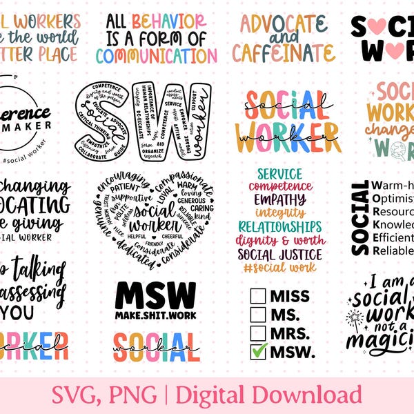 Social Worker Svg - Etsy