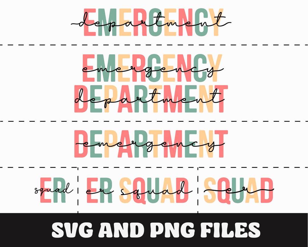 Emergency Department SVG, Emergency Department PNG, ER Squad, Ed, for ...