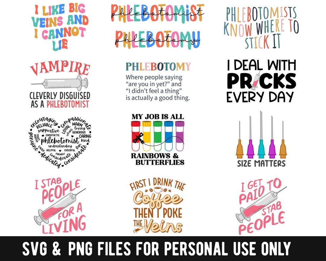 Phlebotomy SVG and PNG, Phlebotomist Gifts - Phlebotomist SVG Design ...
