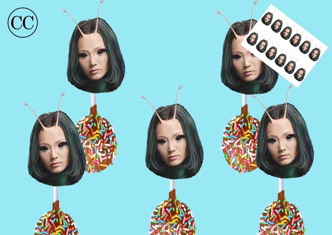 PRINTABLE Gamora Cake Pop Cupcake Toppers, Cupcake Picks - Etsy