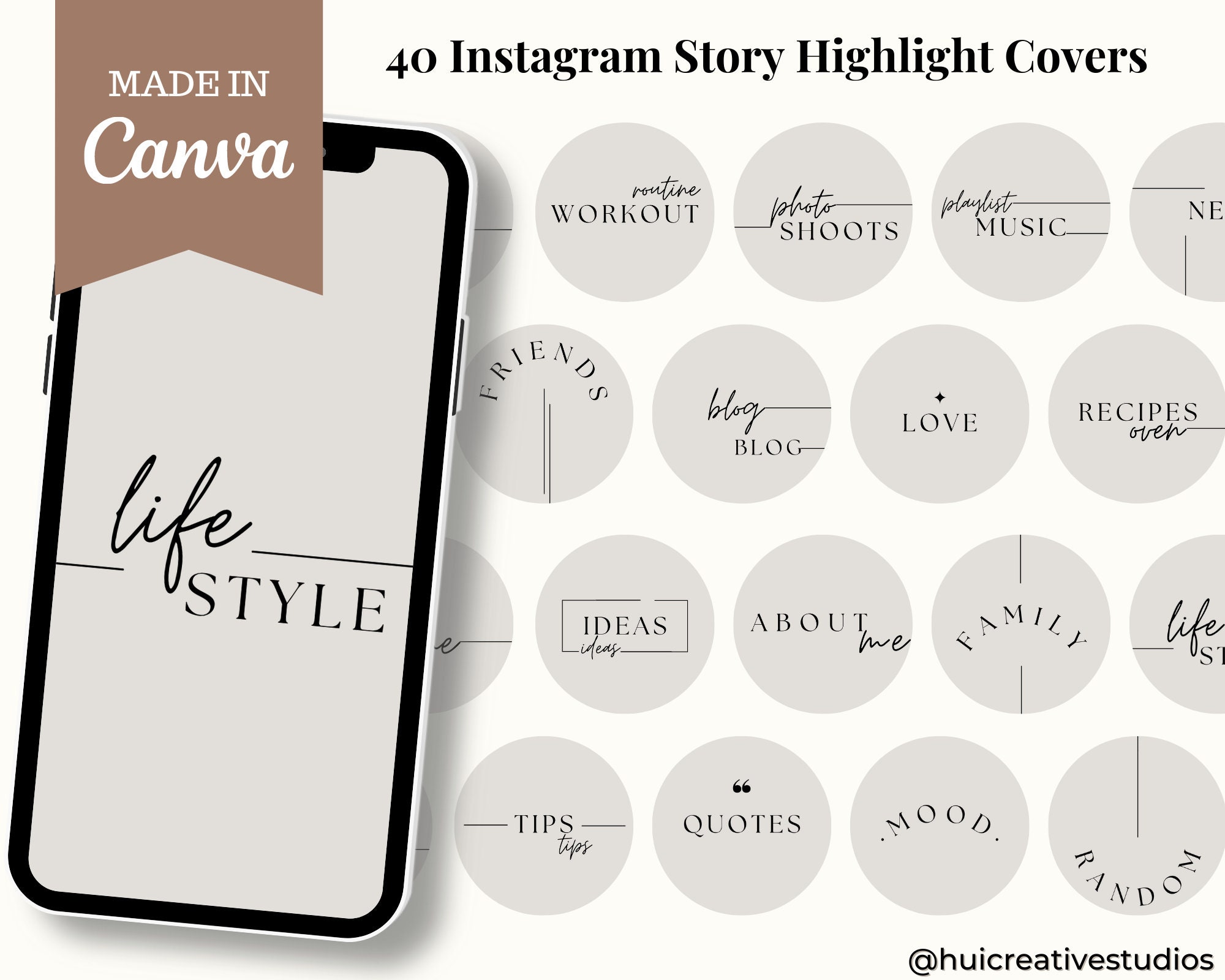 40 Grey Instagram Highlight Covers, Minimalist Stories Covers, Grey ...
