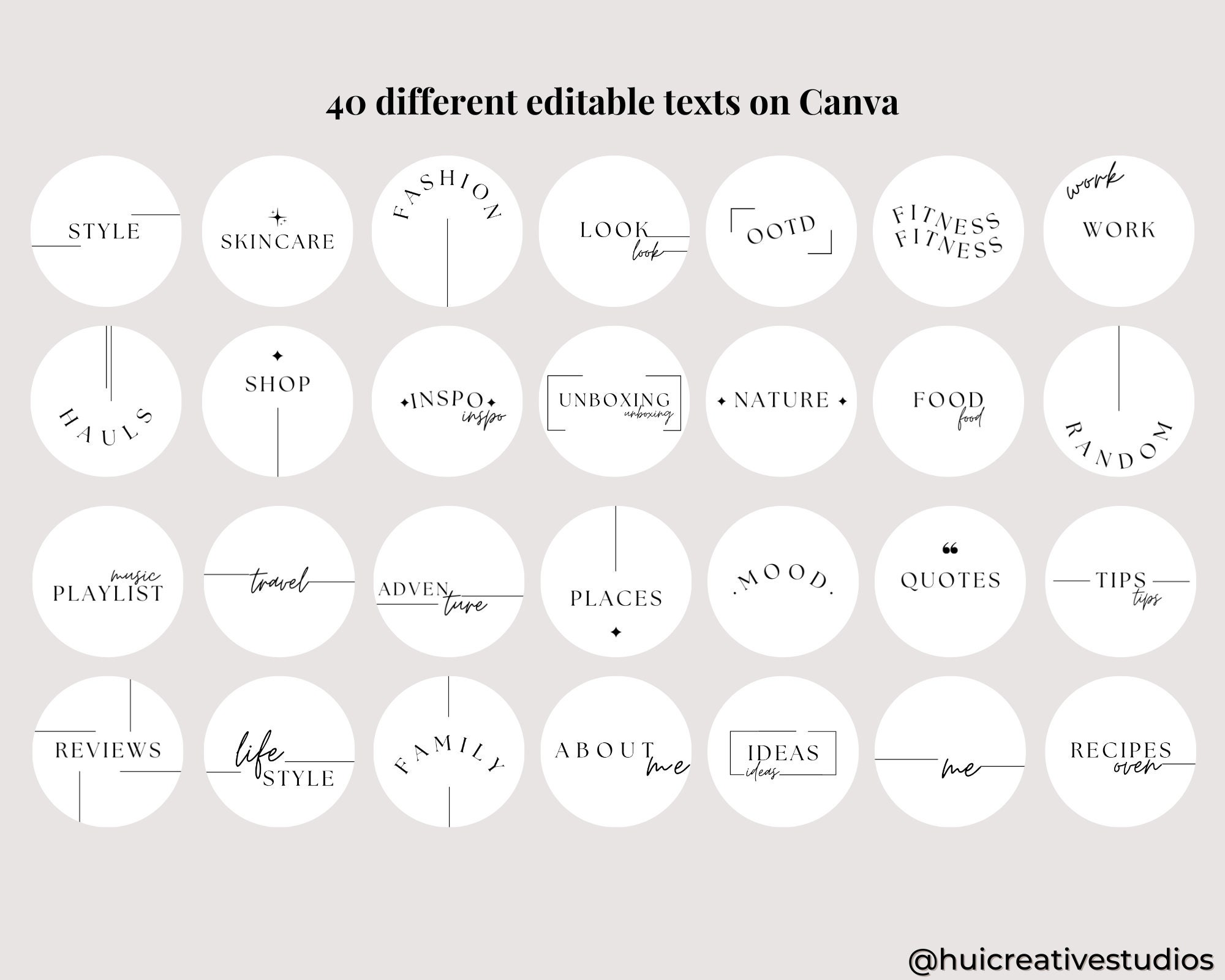 40 White Instagram Highlight Covers, Minimalist Stories Covers, White ...