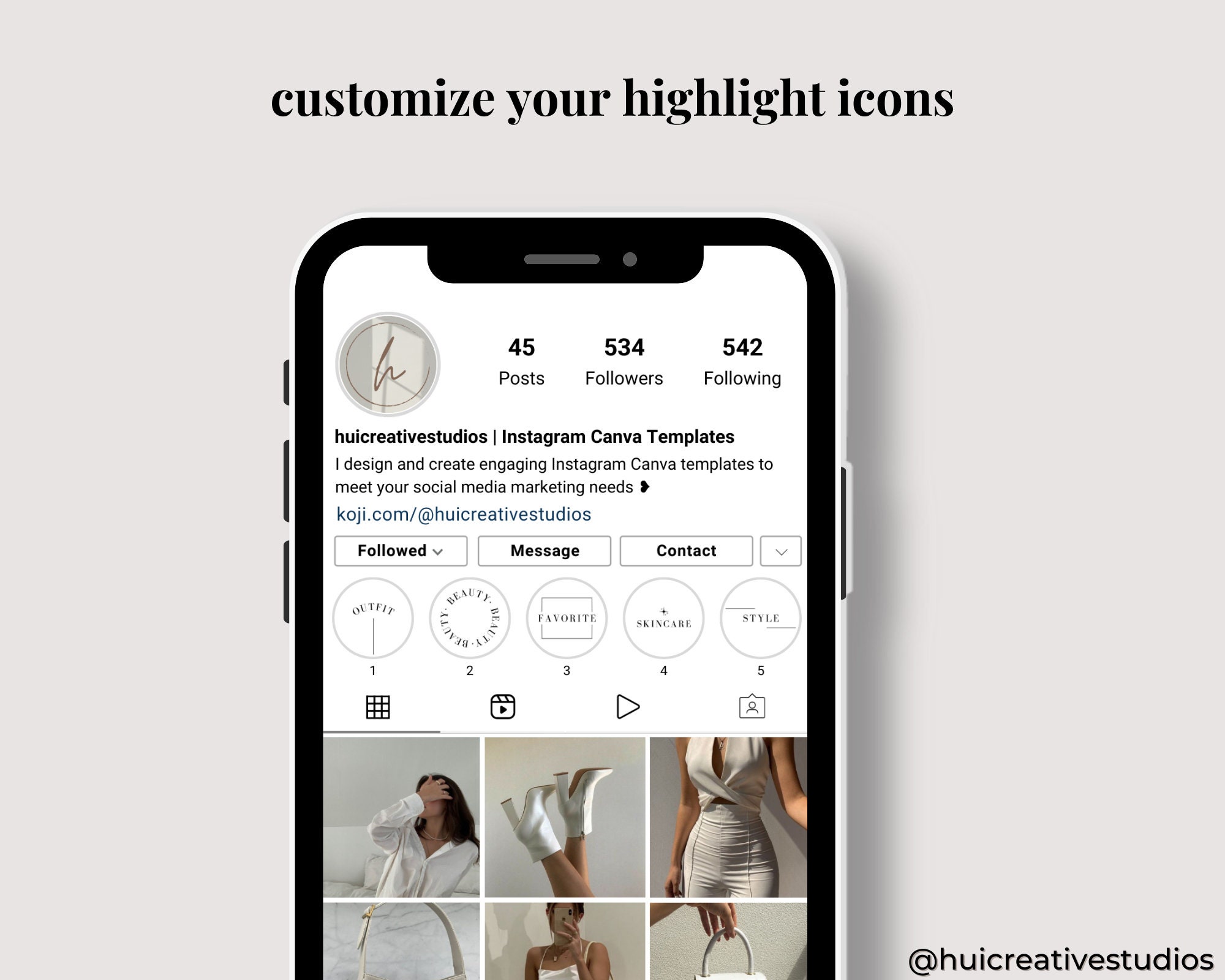 40 White Instagram Highlight Covers, Minimalist Stories Covers, White ...