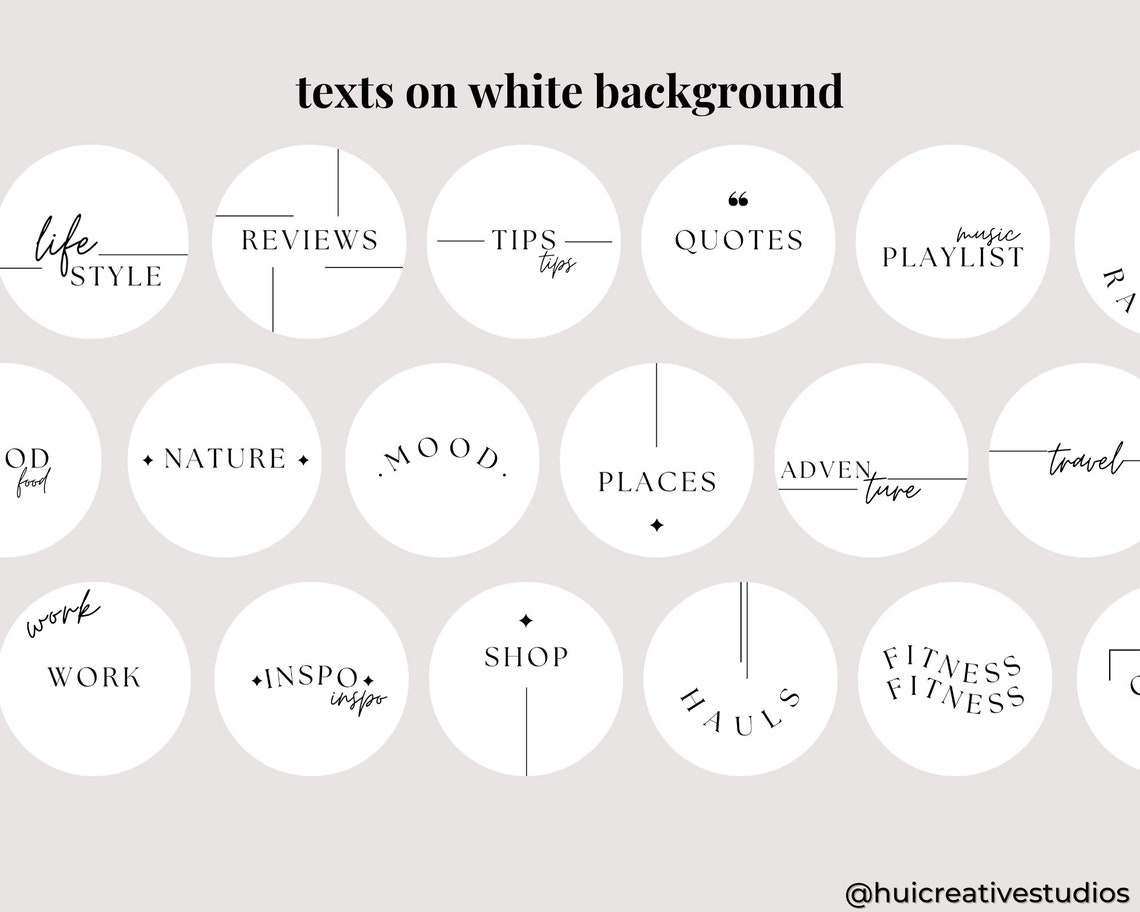 40 White Instagram Highlight Covers, Minimalist Stories Covers, White ...