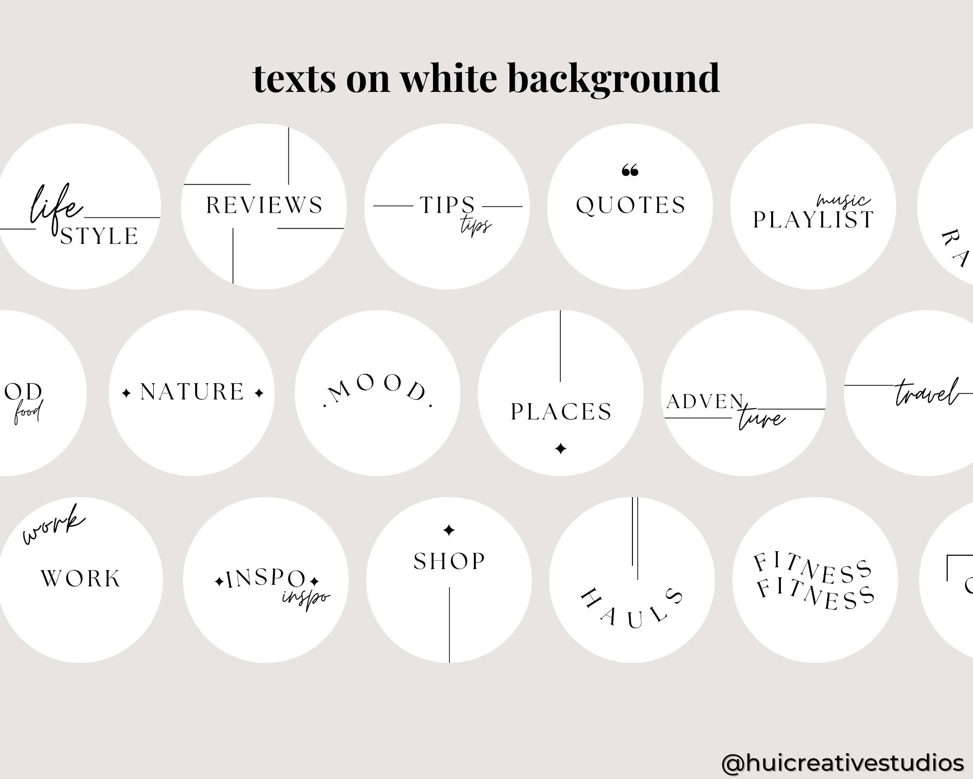 40 White Instagram Highlight Covers, Minimalist Stories Covers, White ...