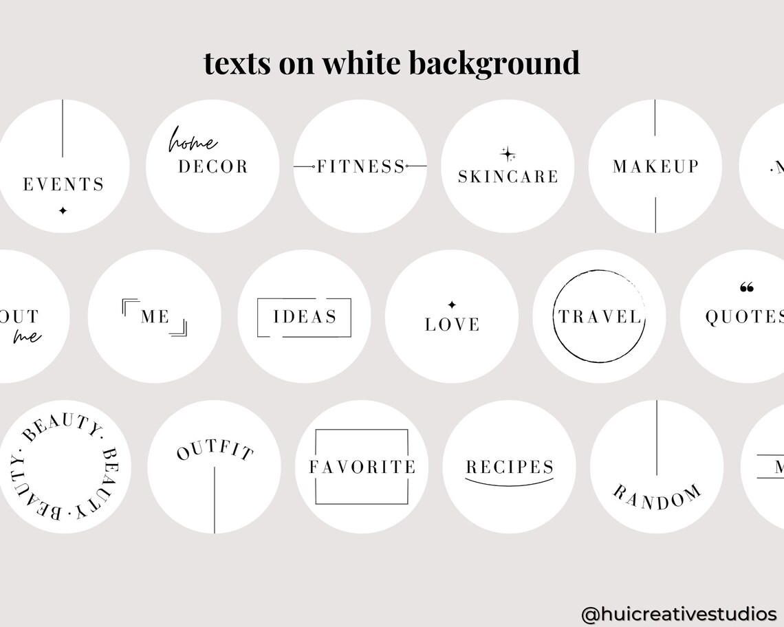 40 White Instagram Highlight Covers, Minimalist Stories Covers, White ...