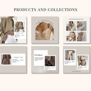 50 Clothing Business Instagram Posts, Online Shop Canva Templates, E ...