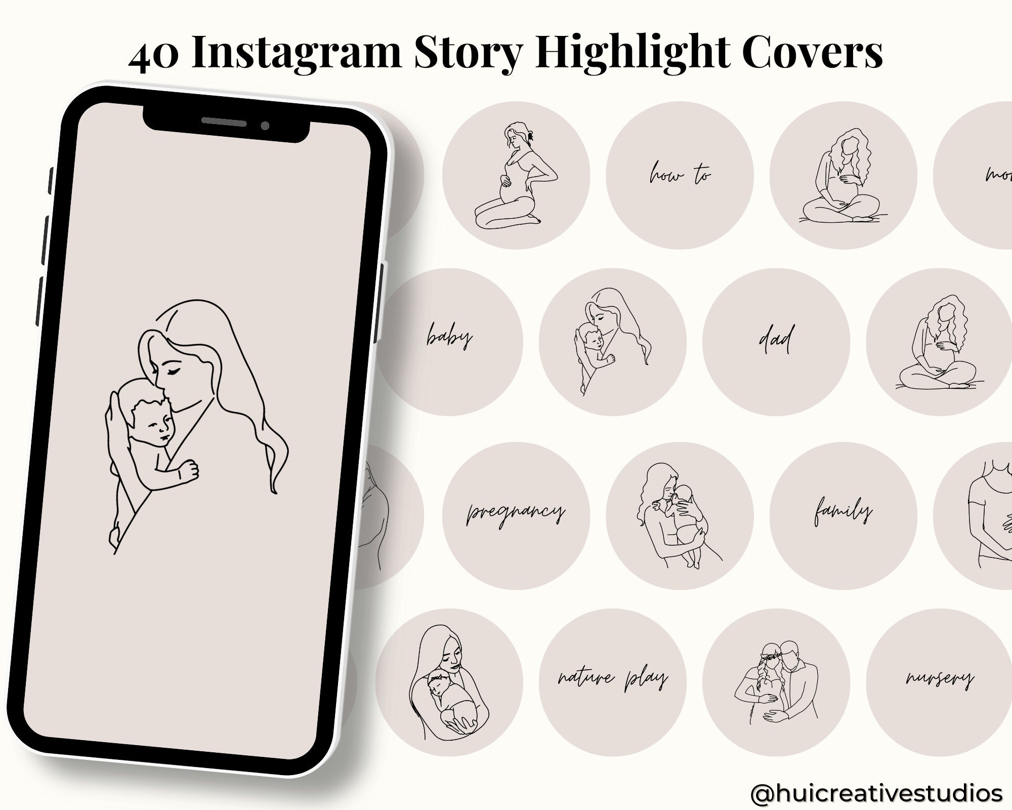 40 Motherhood Instagram Highlight Covers, Mom Life Instagram Highlights ...