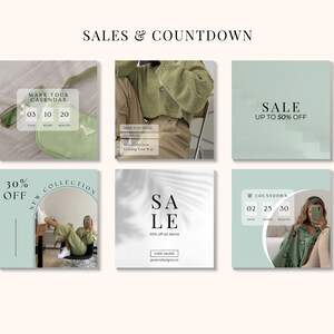 50 Clothing Business Instagram Posts, Online Shop Canva Templates, E ...