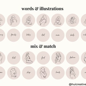 40 Motherhood Instagram Highlight Covers Mom Life Instagram - Etsy